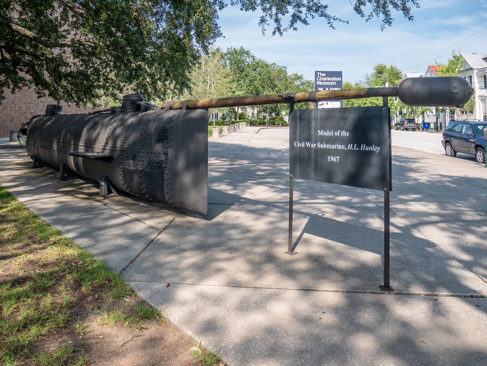 See The First Successful Combat Submarine In Charleston Built During The Civil War