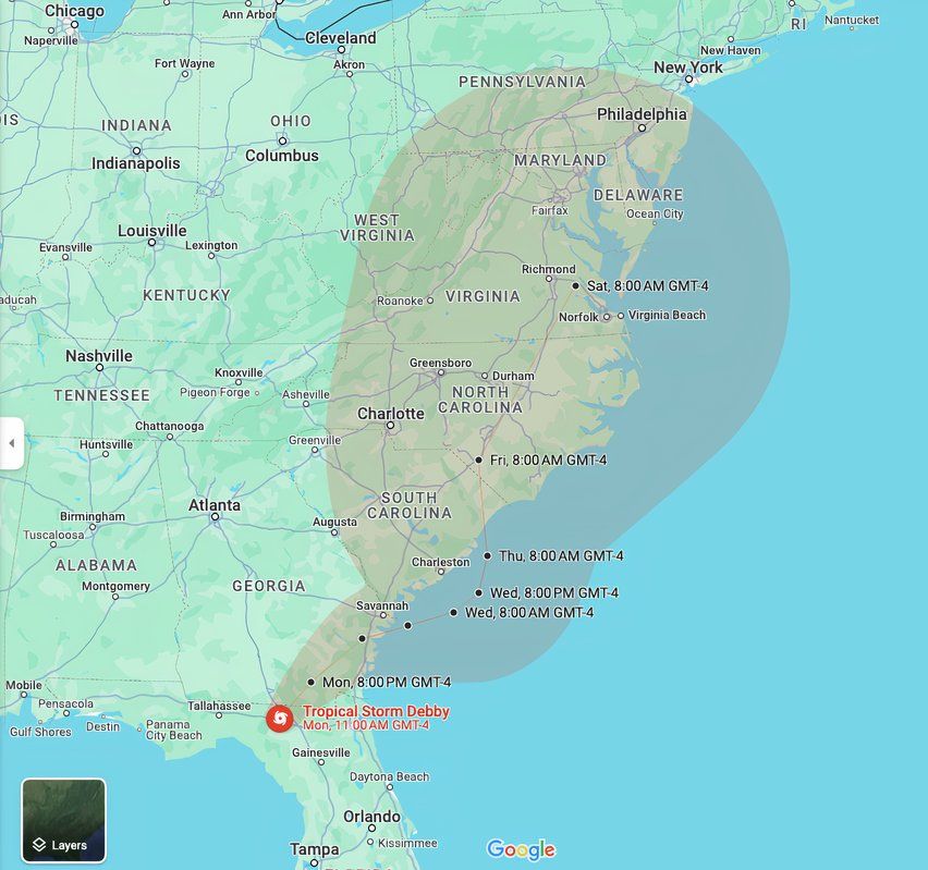 Hurricane Debby Causes Chaos For Cruise Passengers