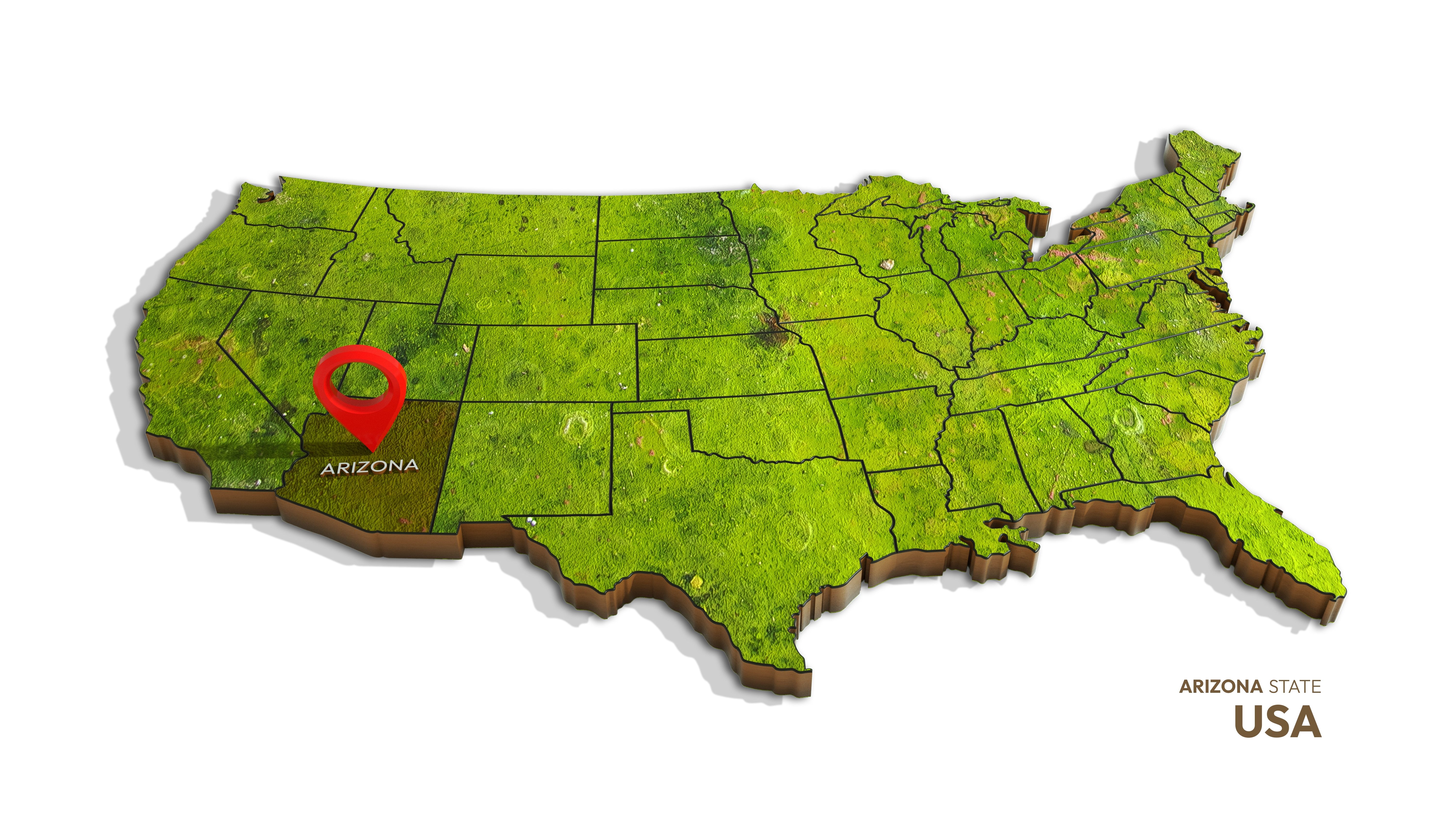 Arizona Population Density Map