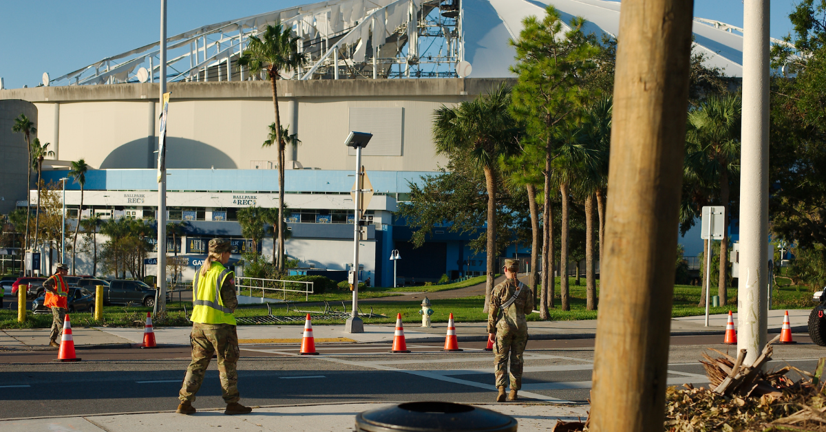 First Post-Hurricane Milton Footage Shows Tropicana Field Worse Than ...