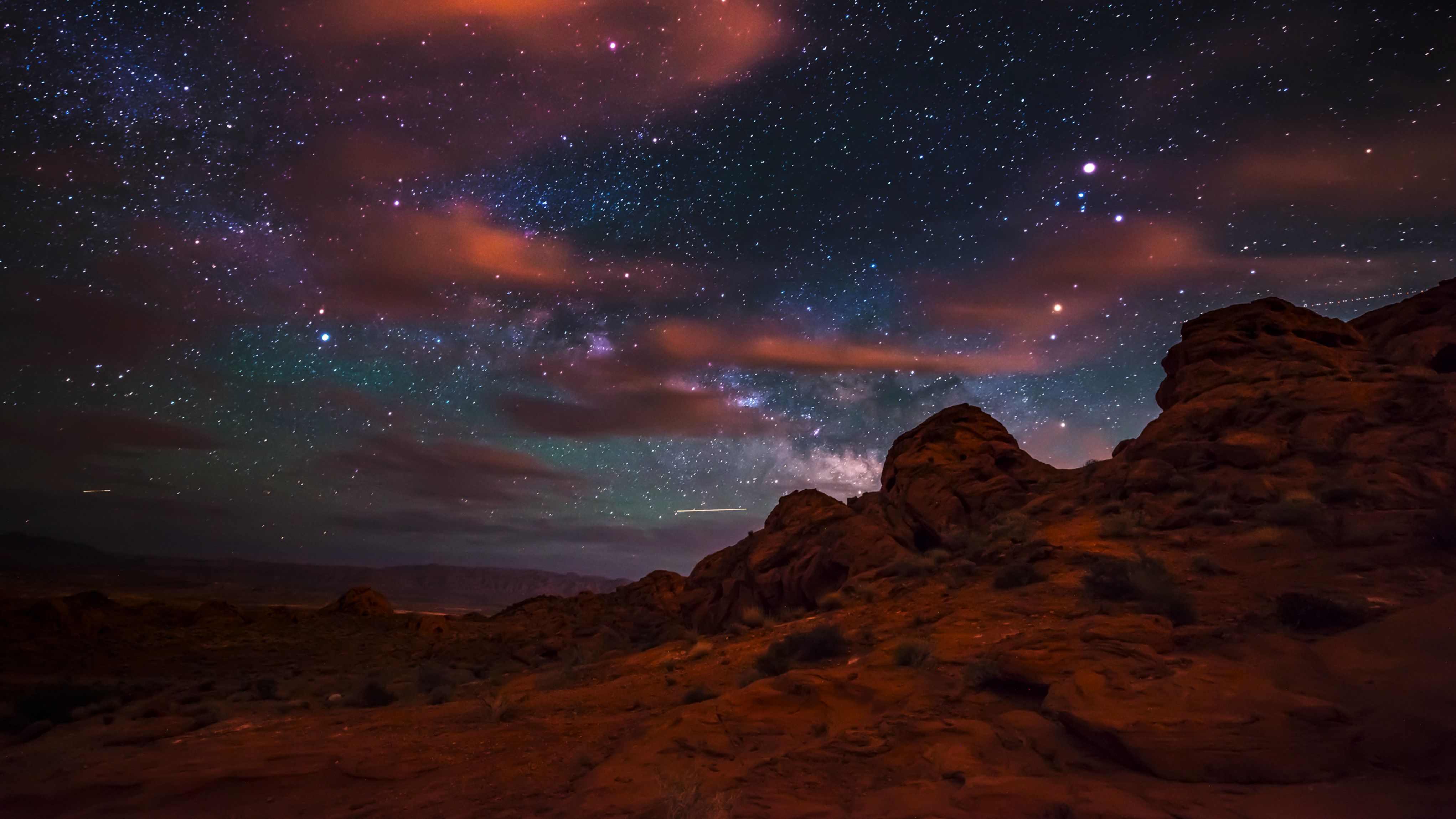 Valley Of Fire State Park At Night