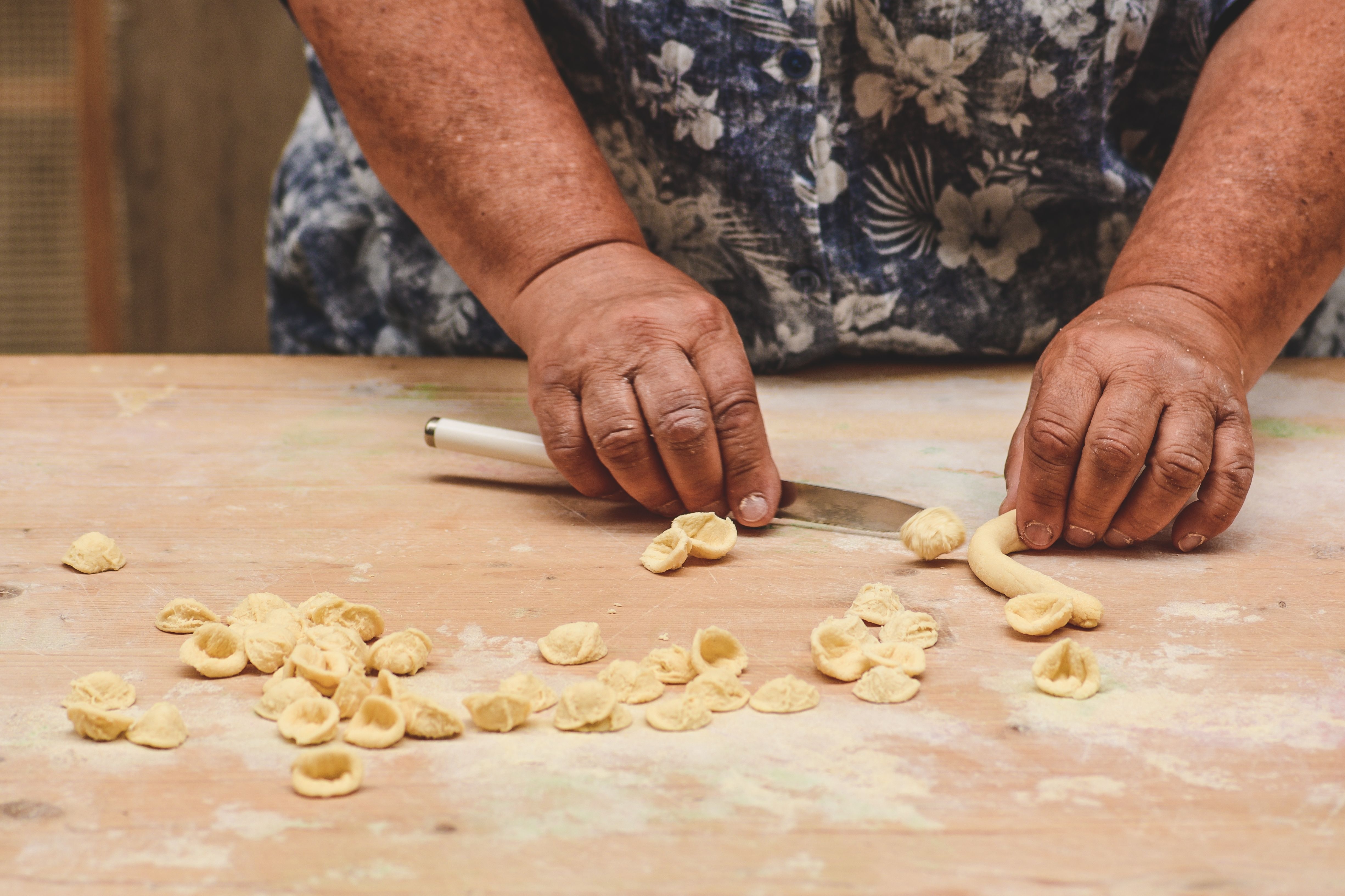 Bari Pasta Authentic Italian Grandmothers Making Fresh Pasta On The