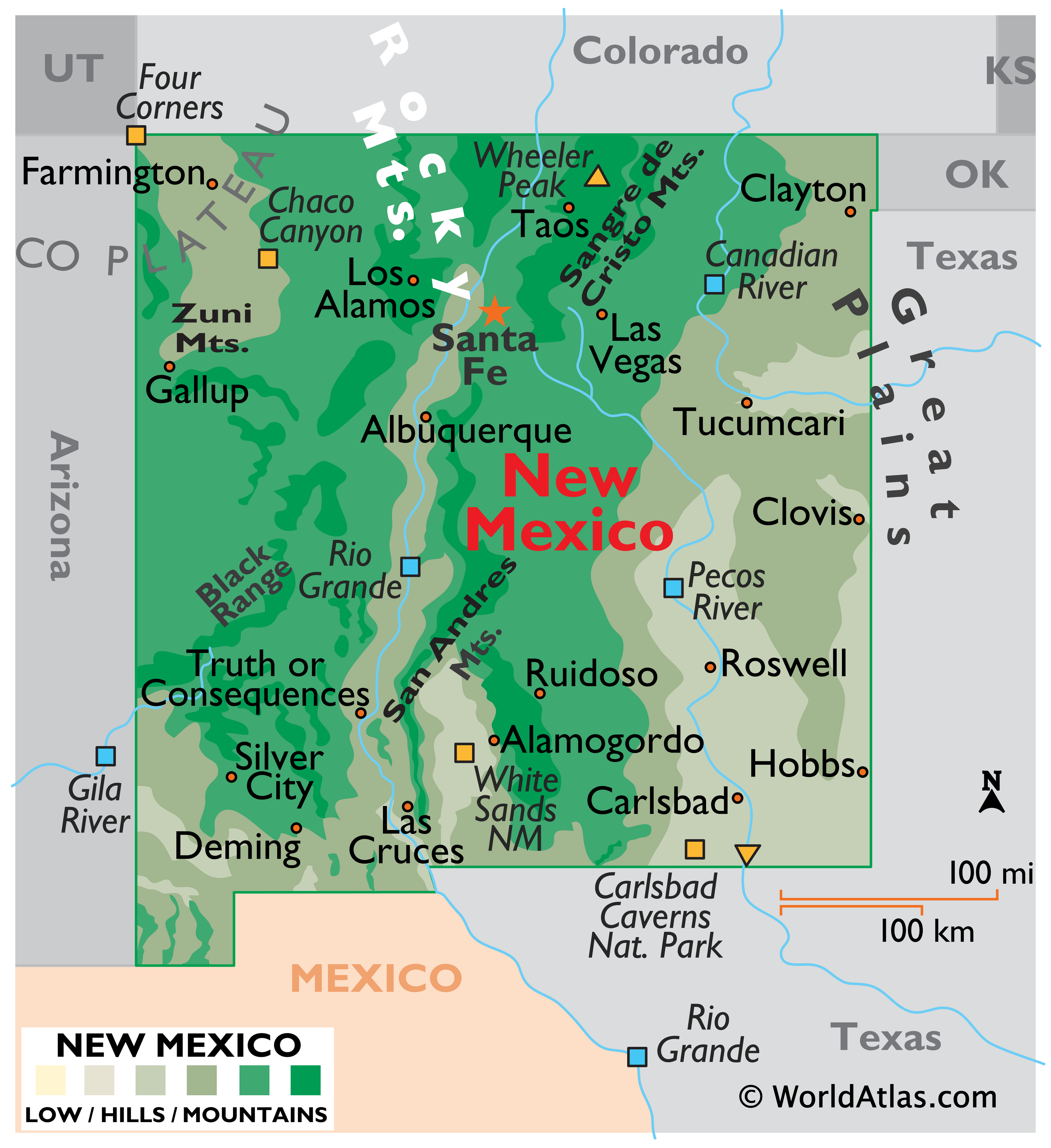 New Mexico - Maps | TheTravel